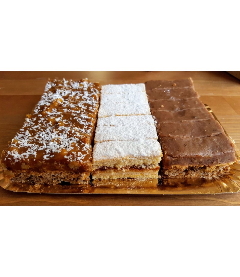 Prajituri DE CASA ASORTATE (SNICKERS, ALBINITA, cu BULION, cu cremă de ...